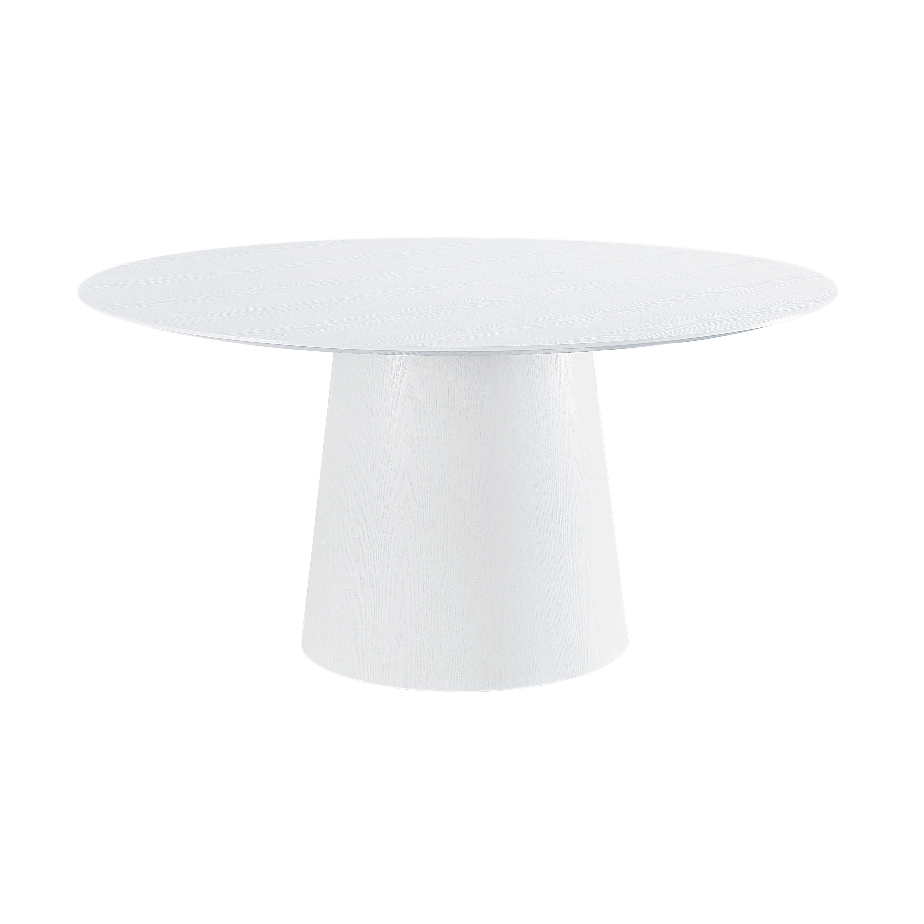 Pauline White Ash 62" Round Dining Table - TOV Furniture